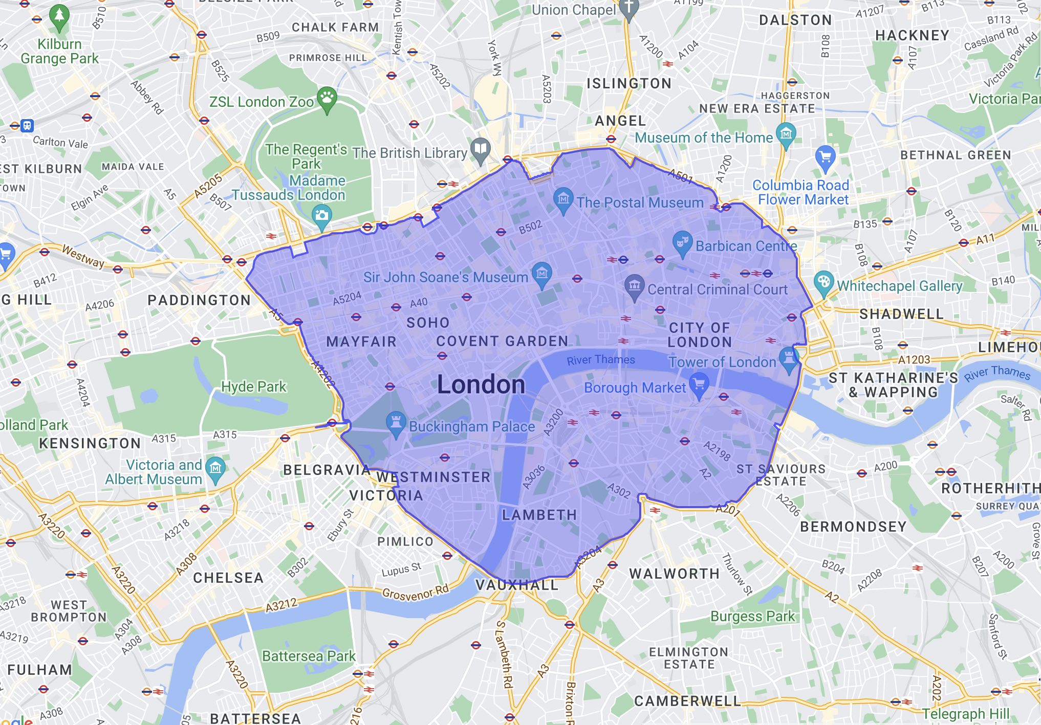 The ULEZ Map - 2022 ULEZ Zone Map