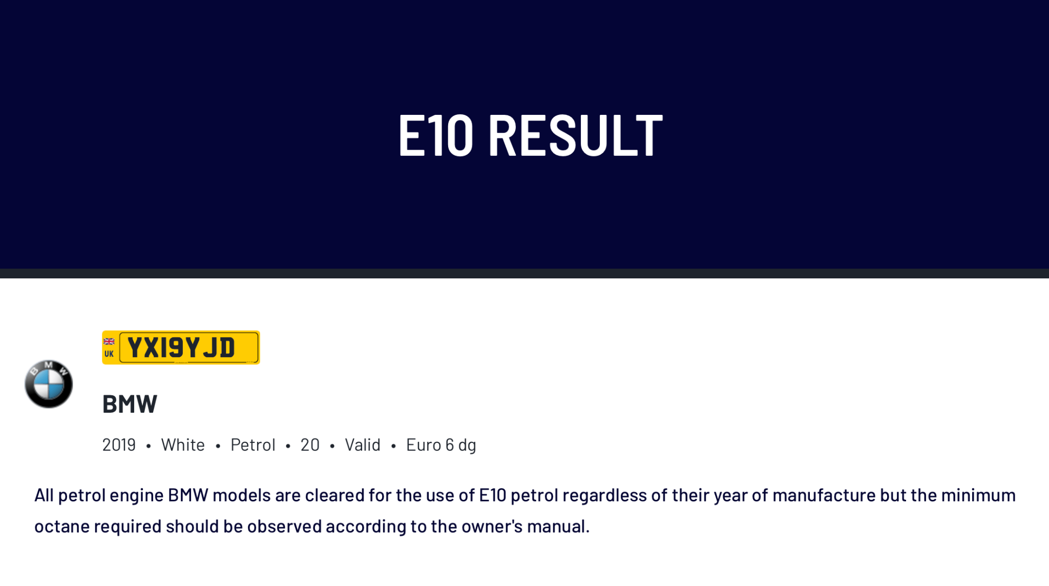 E10 Checker | Check E10 Fuel Compatibility in 2025