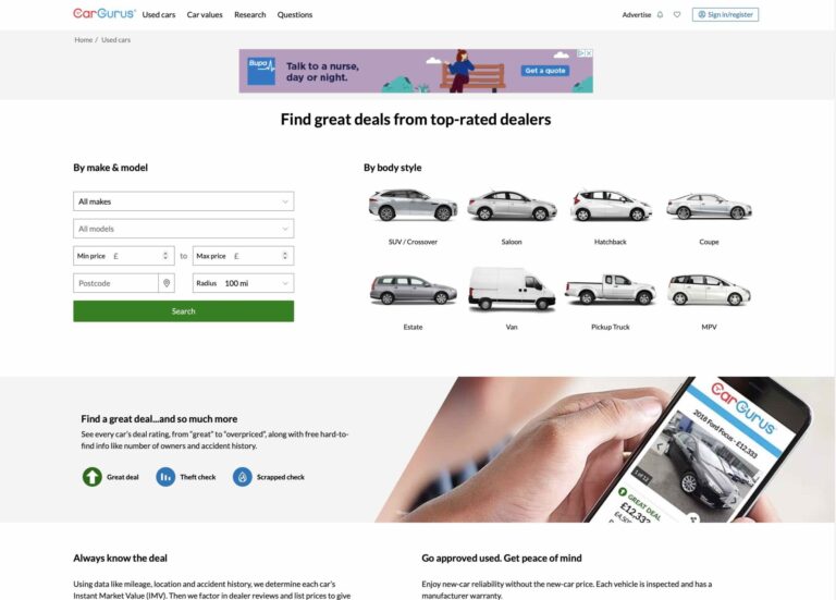 Best UK used car websites for 2025